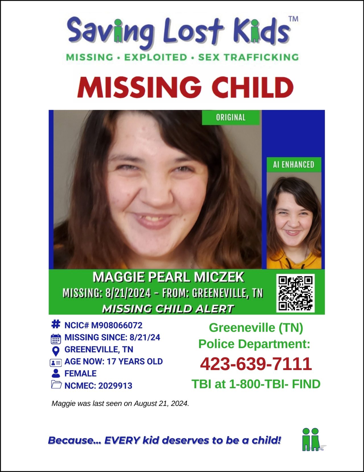 Maggie Miczek | Saving Lost Kids